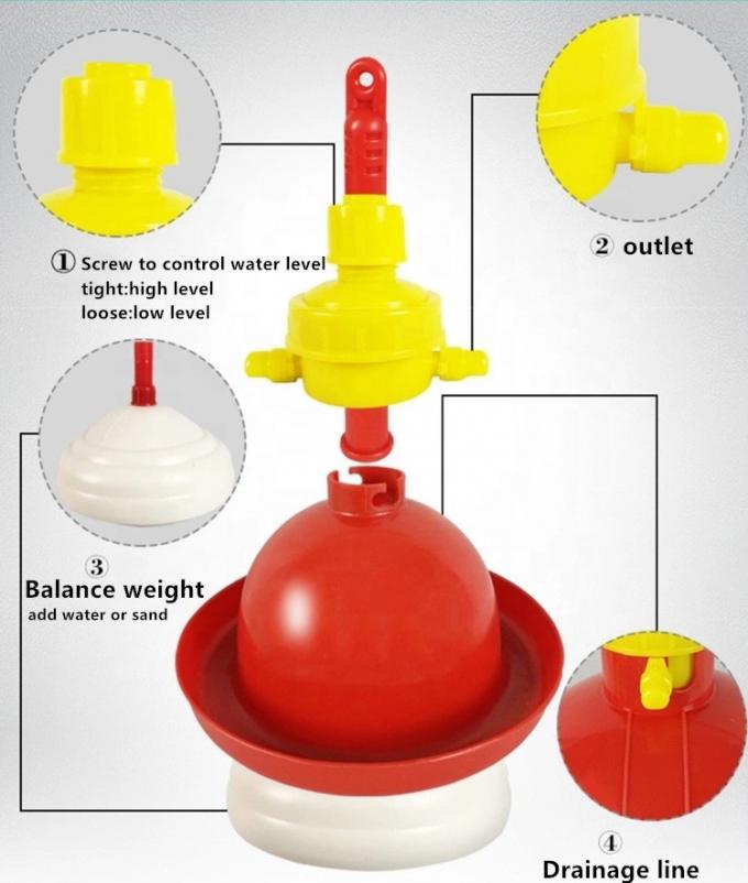Automatic Plasson Drinker Plastic Bell Shape